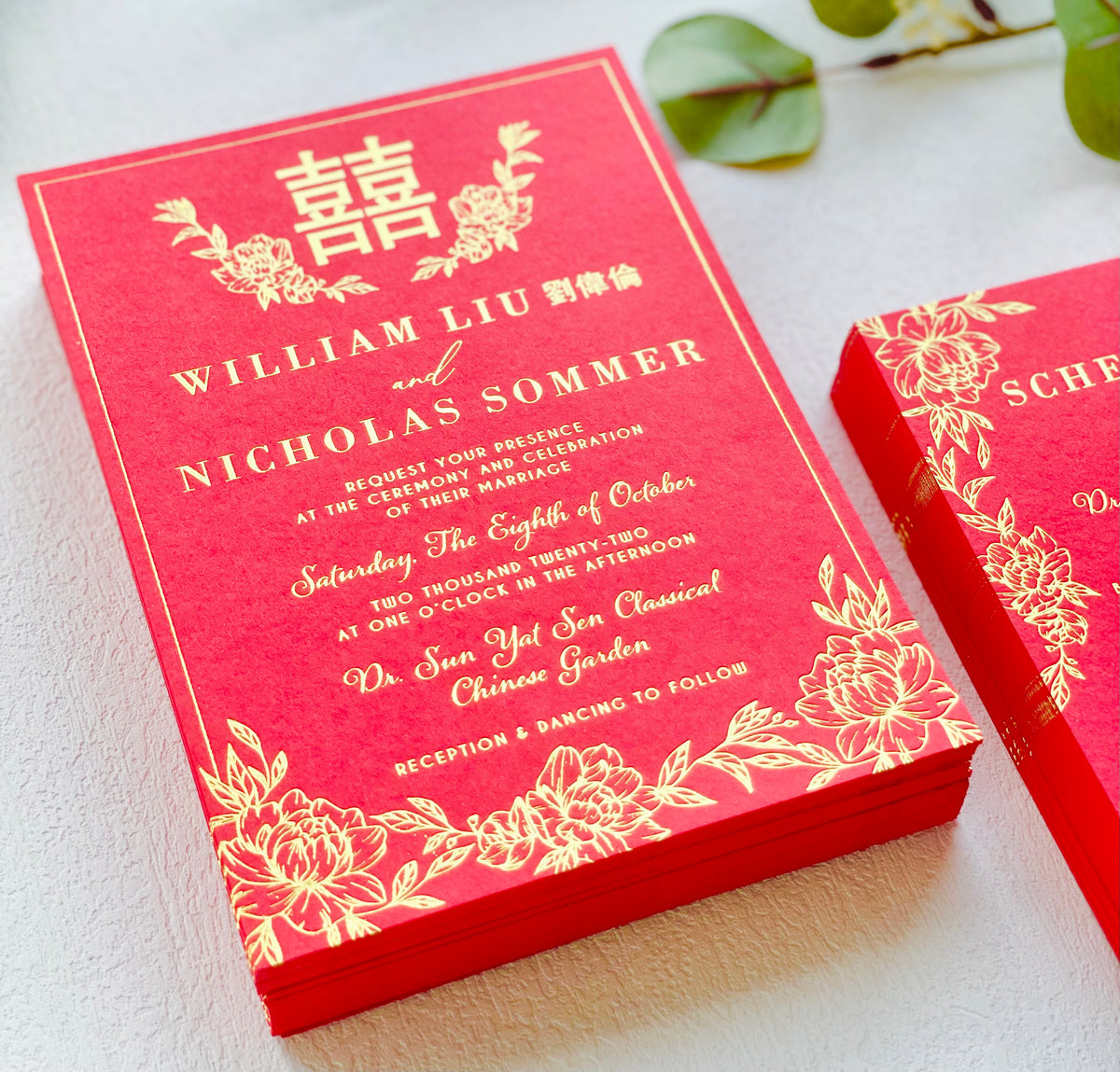 Luxury Wedding Invitations, Gold Foil Stamp Wedding Invitations – The ...